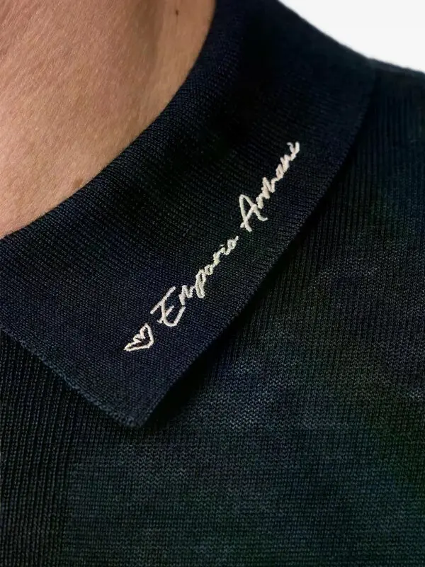Emporio Armani Shaved Virgin Wool Polo Neck Sweater