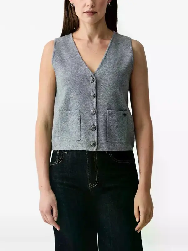 GAUDI V-neck Button-up Vest