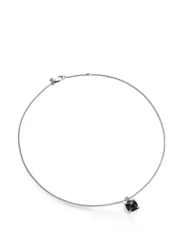 David Yurman Chatelaine® Onyx And Diamonds Pendant Necklace - Silver