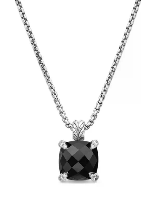 David Yurman Chatelaine® Onyx And Diamonds Pendant Necklace
