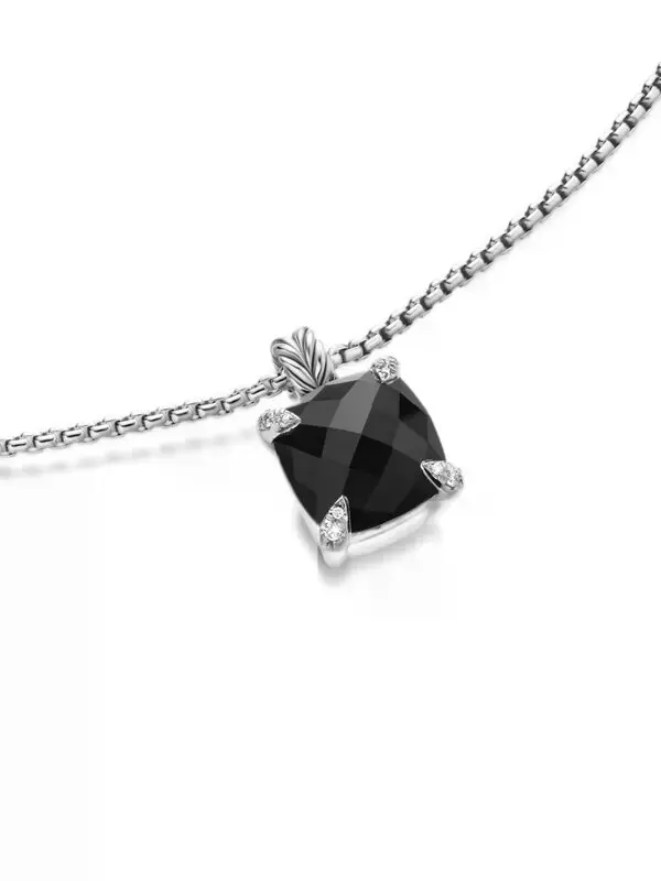 David Yurman Chatelaine® Onyx And Diamonds Pendant Necklace