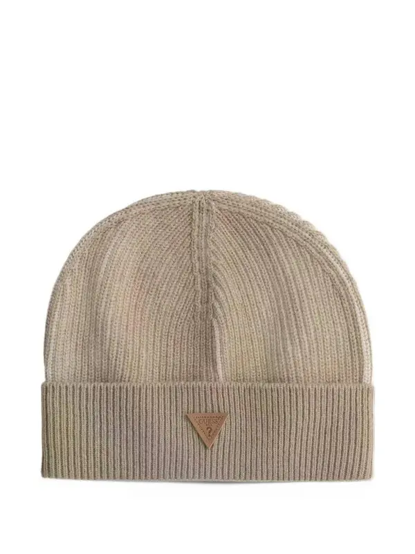 Guess Ribbed-knit Scarve And Hat Set