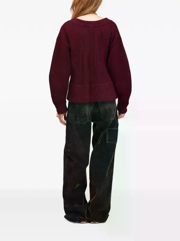 Marc Jacobs Structured V-neck Knit Sweater