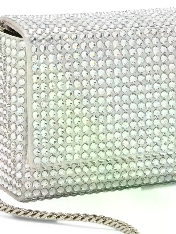 Amina Muaddi Paloma Crystal Shoulder Bag