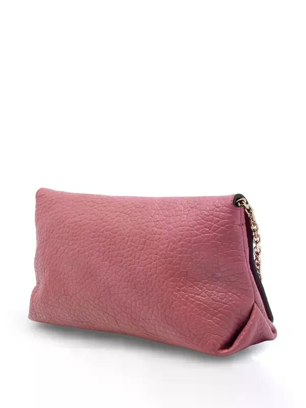 Burberry 2000-2017 Medium Grained Calfskin Mildenhall Crossbody Bag - Red