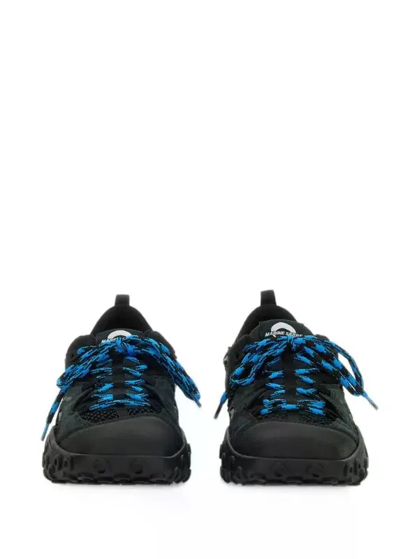 MARINE SERRE Panelled Leather Sneakers