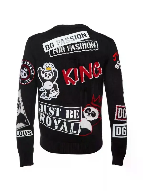 Dolce & Gabbana Dg Life Panda Patch Sweater