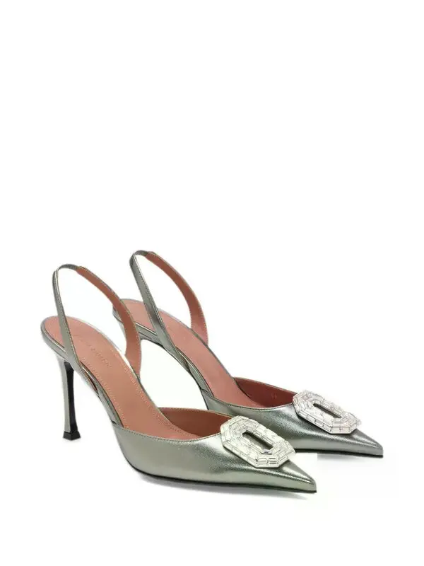 Amina Muaddi Camelia Slingback Pumps