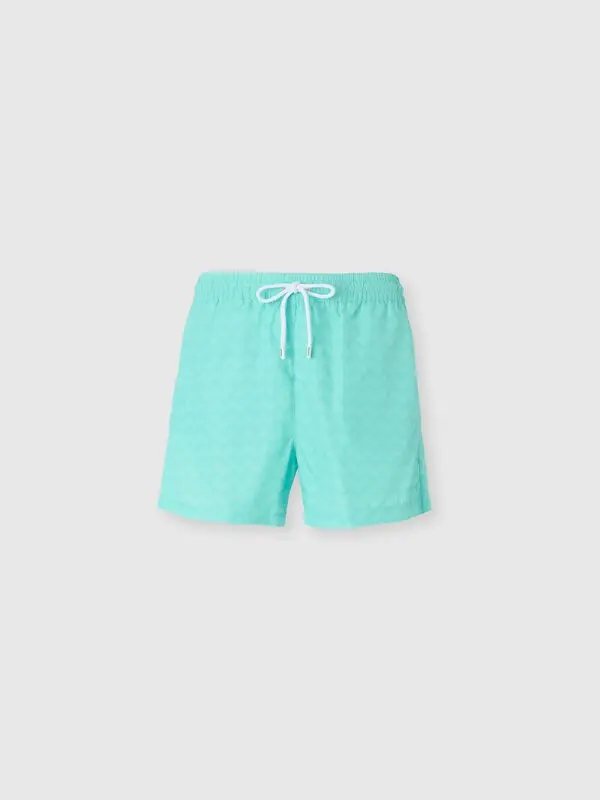 Missoni Mid-length Swim Shorts With Tone-on-tone Zigzag Print