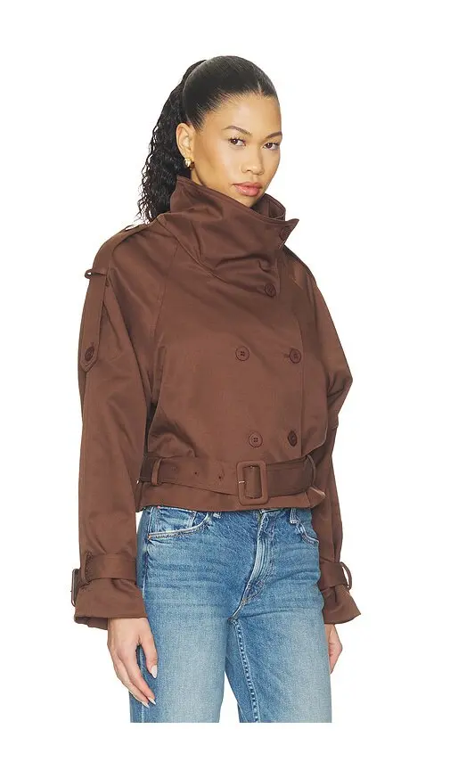 Lioness Blanc Cropped Trench