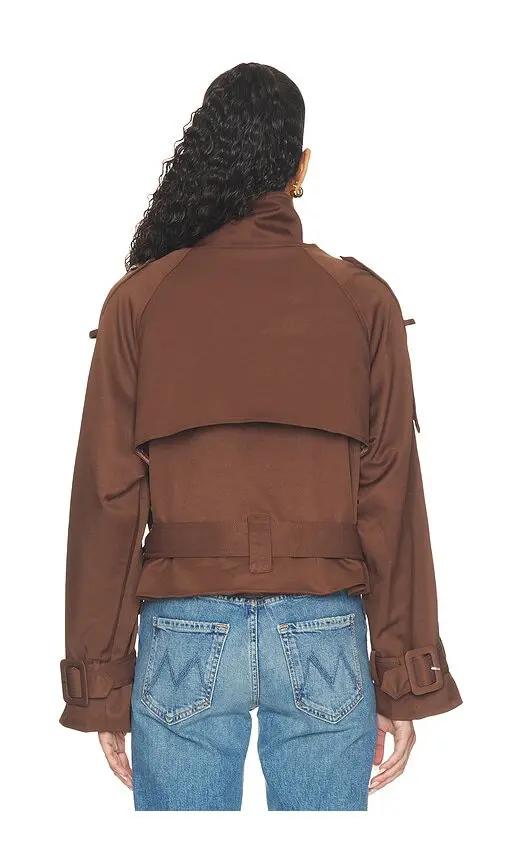 Lioness Blanc Cropped Trench