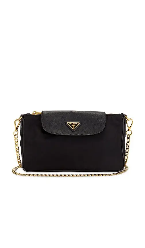 FWRD RENEW Prada Tessuto Saffiano Crossbody Bag
