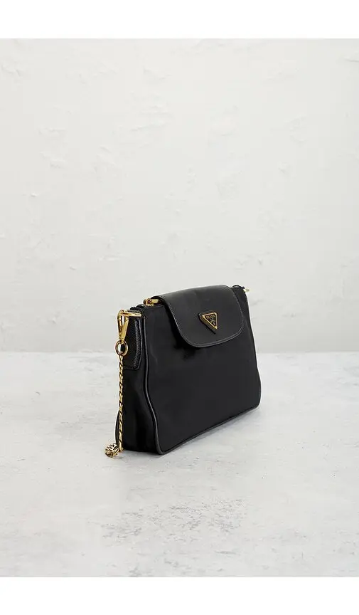 FWRD RENEW Prada Tessuto Saffiano Crossbody Bag