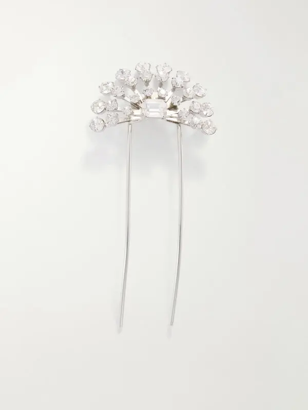 JENNIFER BEHR Sofia Crystal-embellished -tone Hairpin