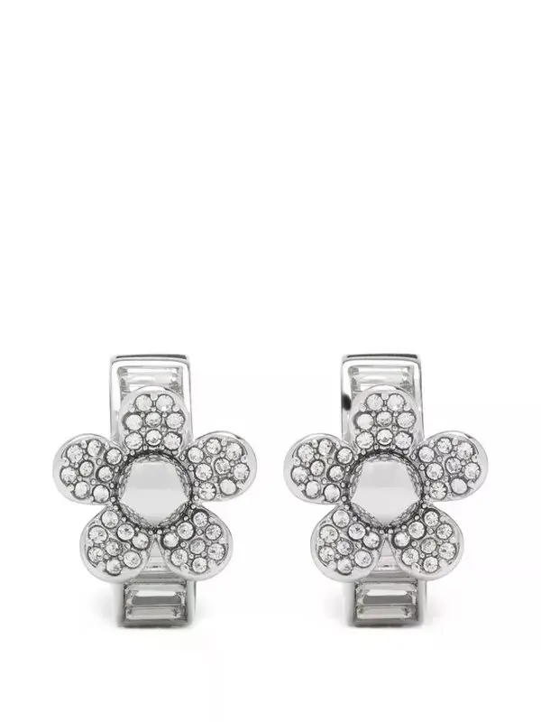 Marc Jacobs Daisy Crystal Hoop Earrings