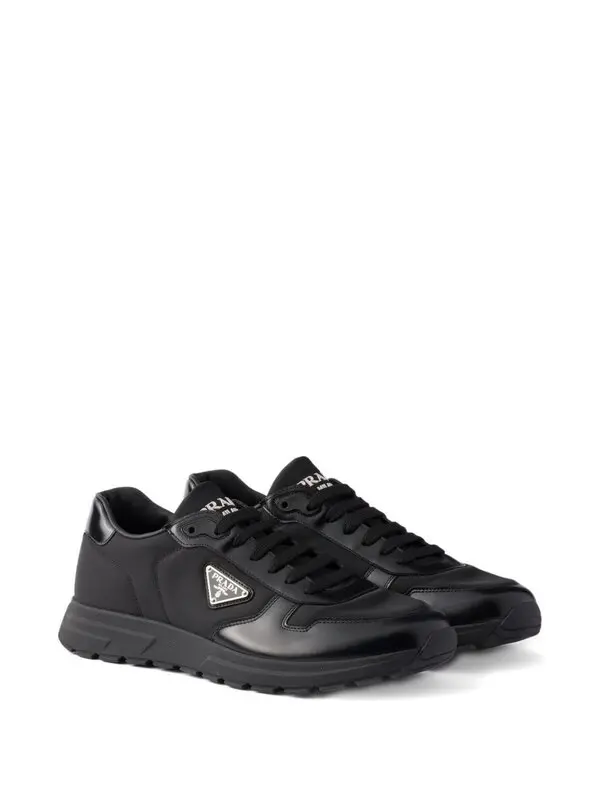 Prada Prax 01 Re-nylon And Leather Sneakers
