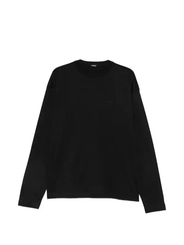 Kiton Logo-embroidered Long-sleeve Top