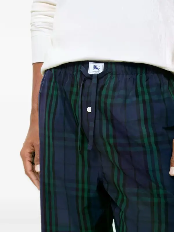 Burberry Check Cotton Pyjama Bottoms
