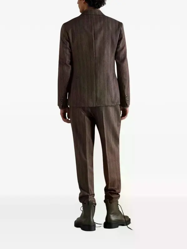 Antonio Marras Double-breasted Herringbone Blazer
