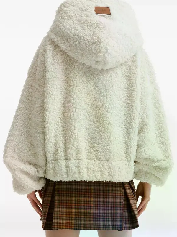 MUSIUM DIV. Fleece-texture Hooded Jacket