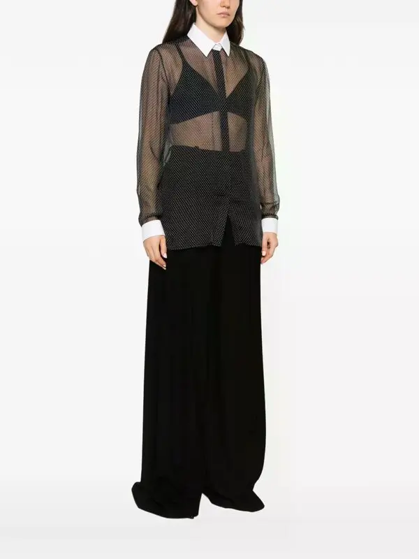 TOM FORD Sheer Check-pattern Shirt