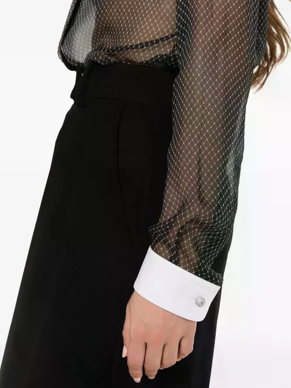 TOM FORD Sheer Check-pattern Shirt