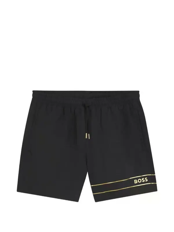 BOSS Swim Shorts With Foil-print Logo