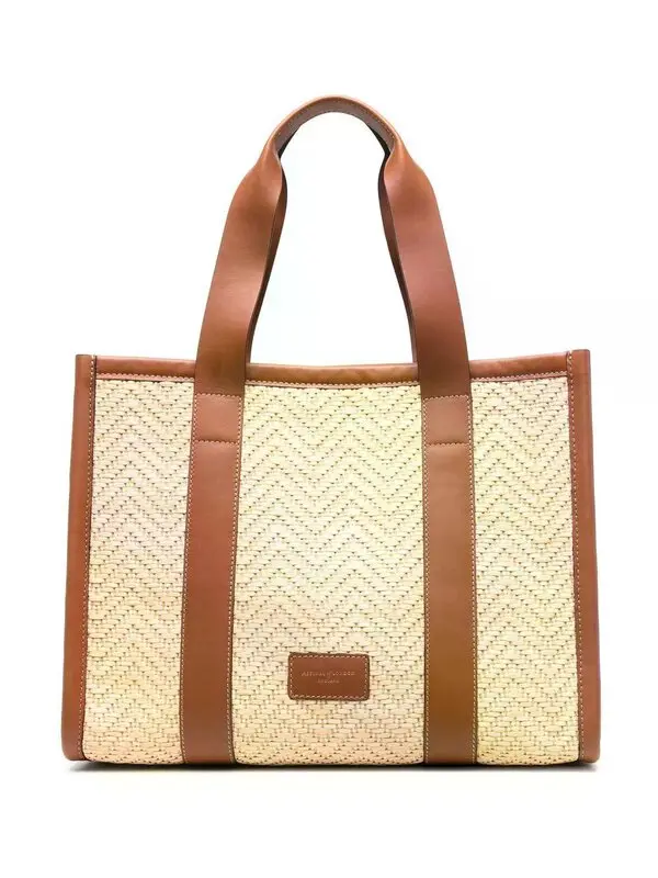 ASPINAL OF LONDON Small Henley Raffia Tote Bag - Neutrals