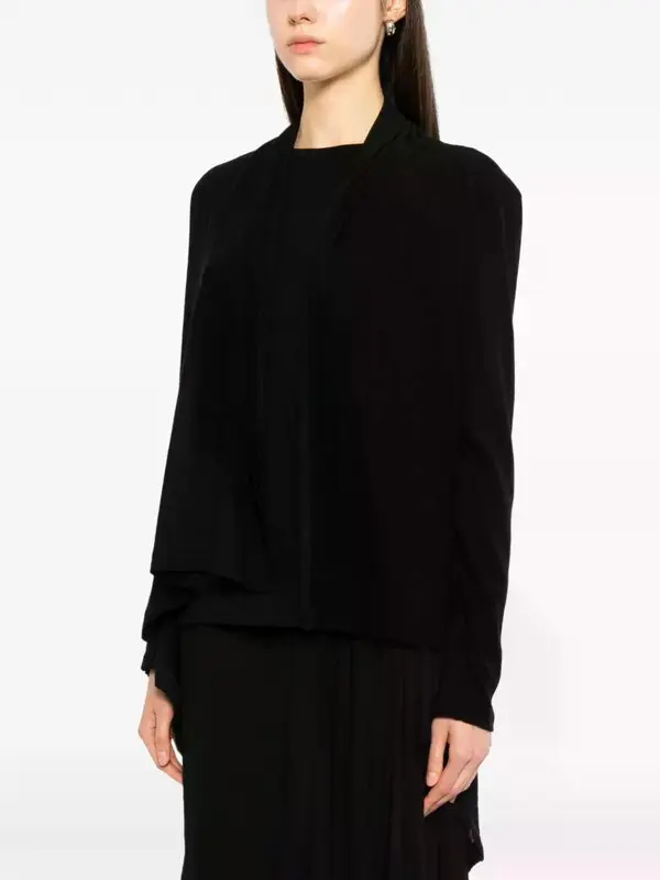 Yohji Yamamoto High-twisted Shoulder-gusset Cardigan