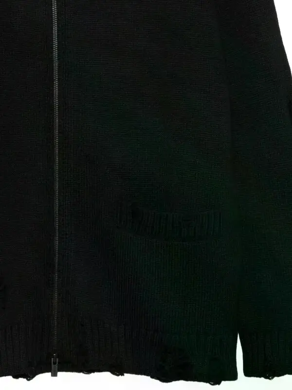 Yohji Yamamoto High-neck Zip-up Cardigan