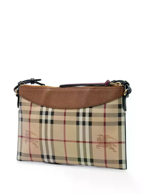 Burberry 2000-2017 Haymarket Check Coated Canvas Peyton Crossbody Bag