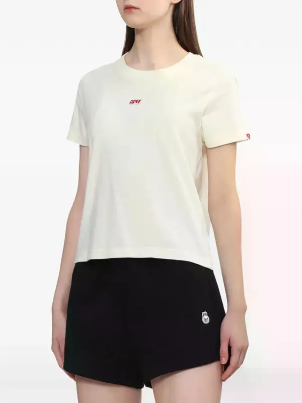 AAPE BY *A BATHING APE Logo-patch Cropped T-shirt