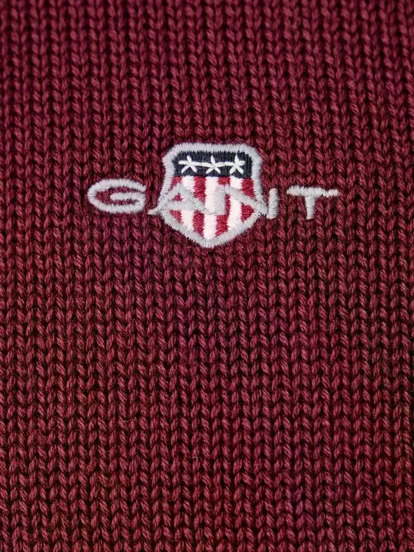 Gant Half-zip Embroidered-logo Sweater