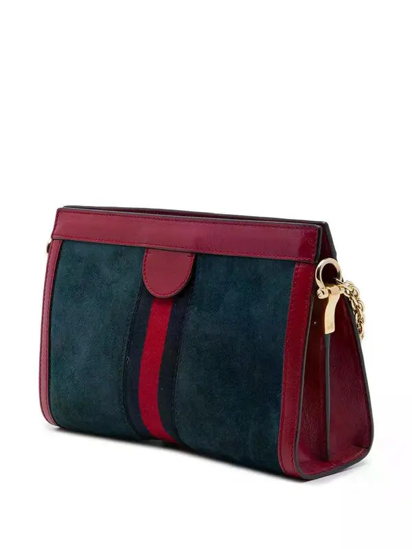 Gucci 2016-2026 Small Suede Web Ophidia Chain Crossbody Bag