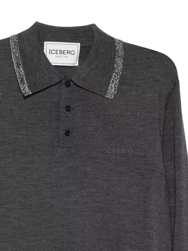 Iceberg Logo-embroidered Polo Shirt