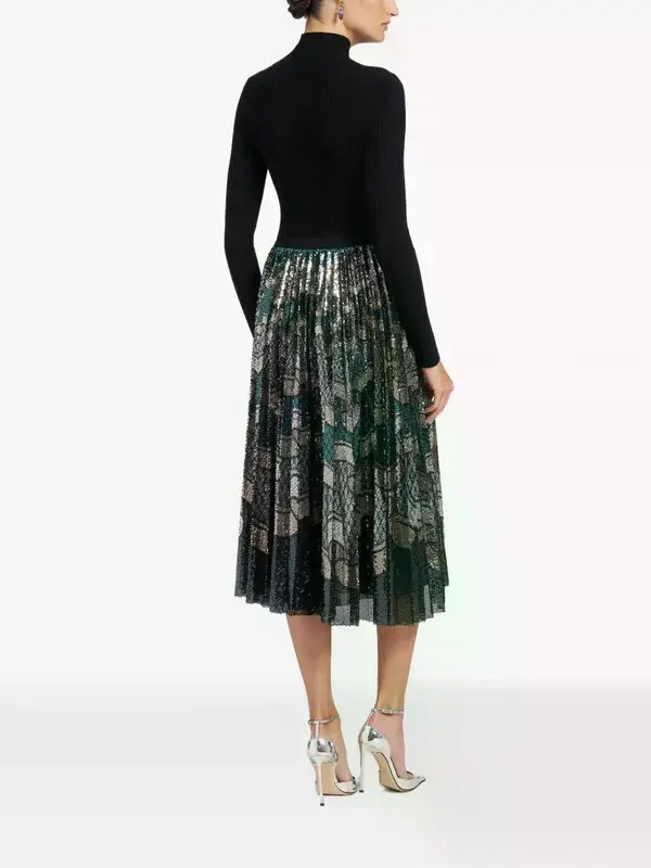 La DoubleJ Moondance Sequin-embellished Ribbed-knit Dress