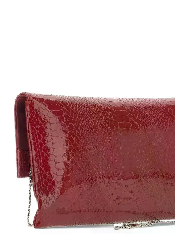 TWENTY FOURHAITCH Nireya Python-print Clutch Bag