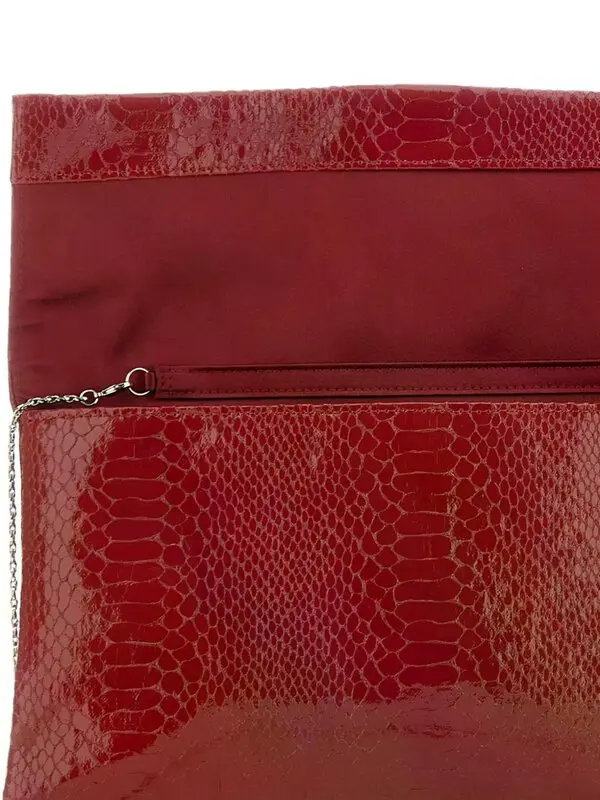 TWENTY FOURHAITCH Nireya Python-print Clutch Bag