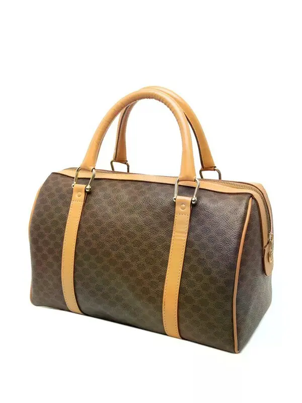 Celine 2013 Macadam Coated Canvas Boston Bag