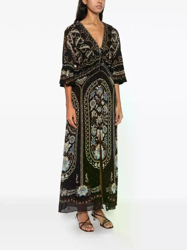 Farm Rio Daniela Floral-print Ruffled Maxi Dress