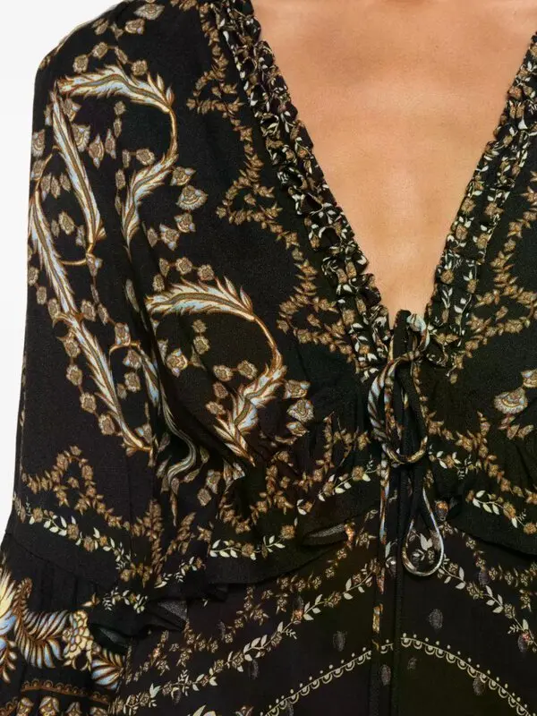 Farm Rio Daniela Floral-print Ruffled Maxi Dress