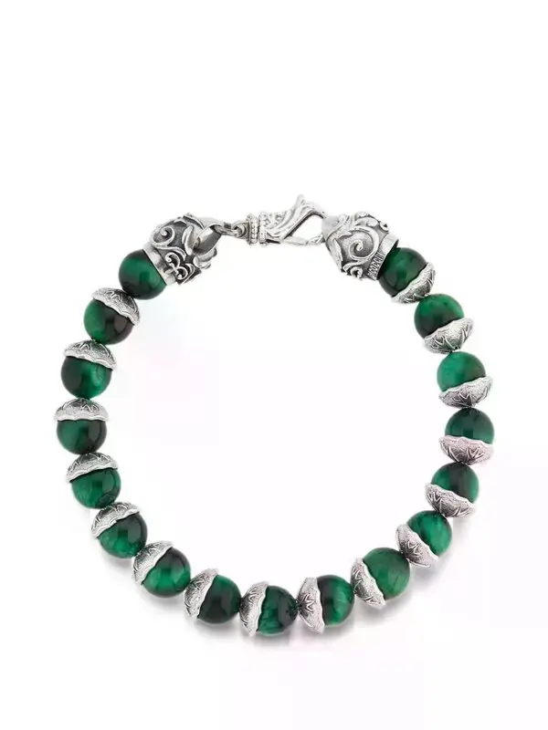 Emanuele Bicocchi Logo Beaded Bracelet