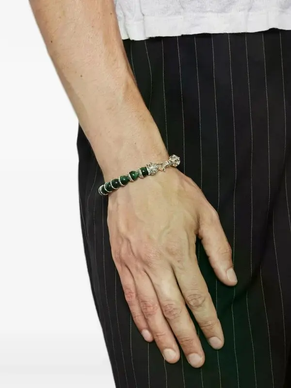 Emanuele Bicocchi Logo Beaded Bracelet