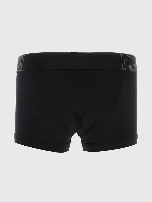 Emporio Armani Stretch Cotton Boxer Briefs With Logo Waistband