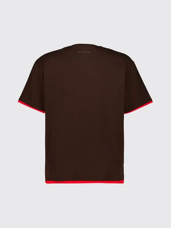 MAISON MARGIELA Cotton T-shirt With Numeric Logo And Dropped Shoulders