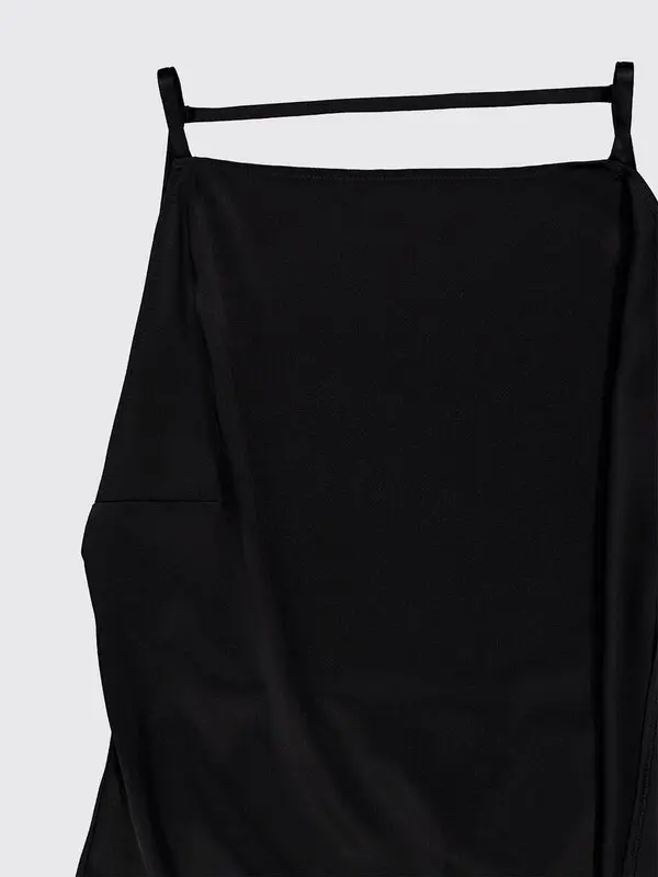 COURREGES Asymmetric Square-neck Crêpe Midi Dress