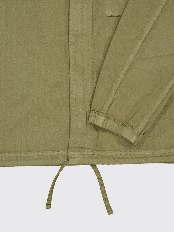 Stone Island Cotton Tweed Overshirt With Compass Logo