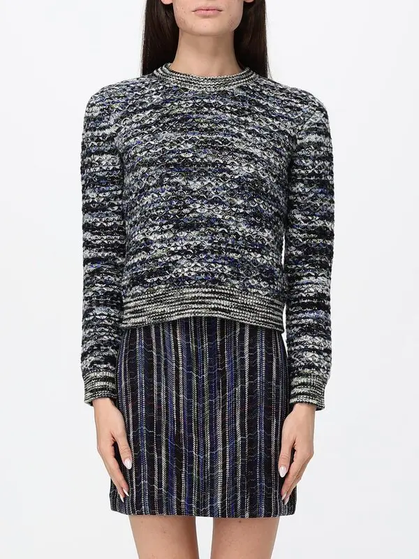 Missoni Wool Blend Crewneck Sweater With Ribbed Trims