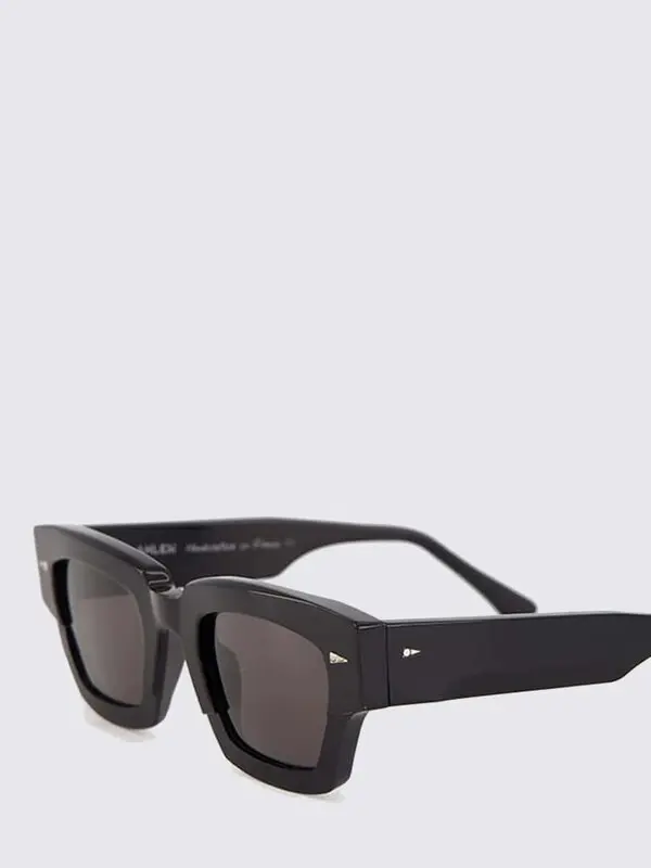 AHLEM Villette Rectangular Acetate Sunglasses With Gold-plated Details
