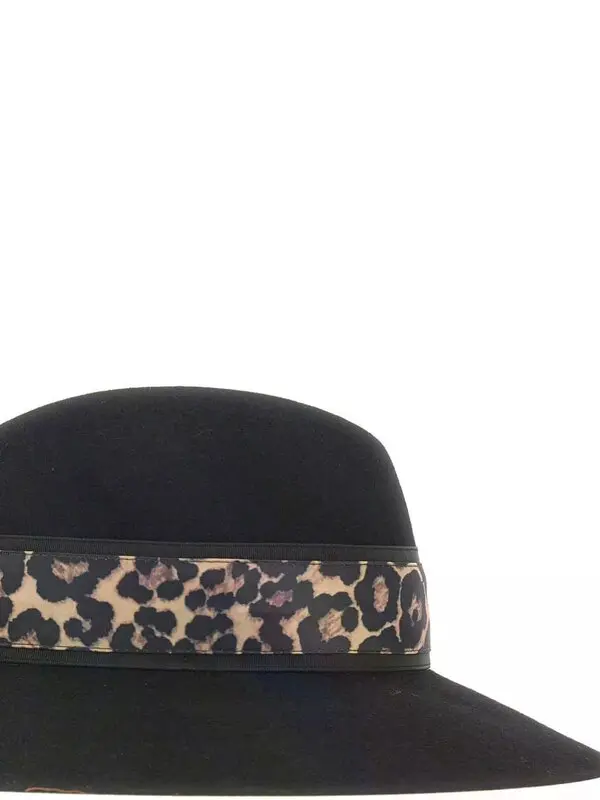 Borsalino Claudette Leopard-print Band Hat